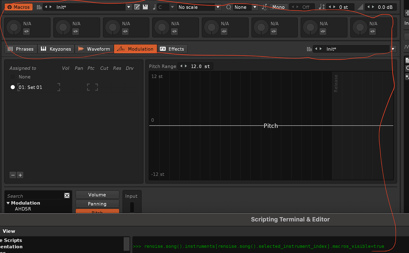 Solved What Is This Stuff For Macros Visible True Beginners Lua Api Sandbox Renoise 