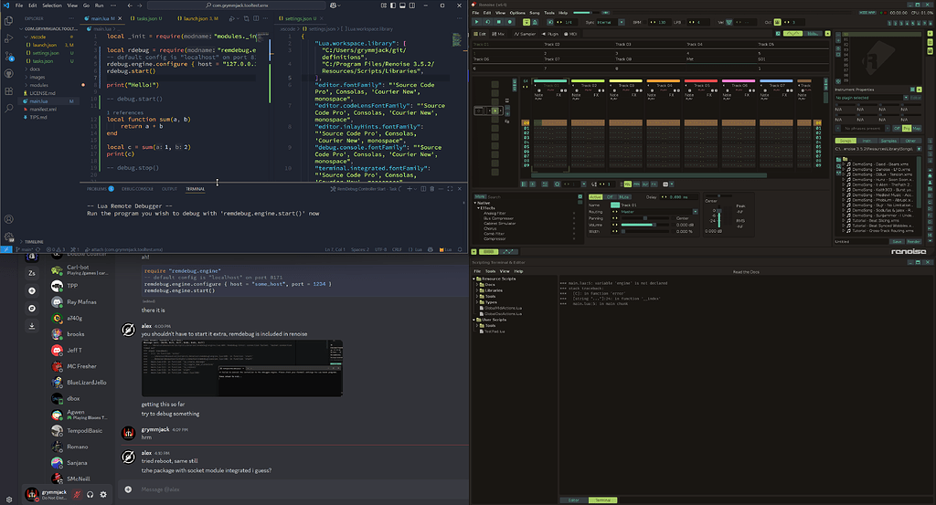 Vscode native lua debugger for tool development? - Renoise Tool ...